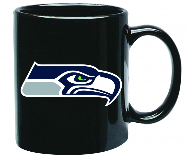 Seattle Seahawks Black Matte Tone Mug 325ml - Sport-label.com