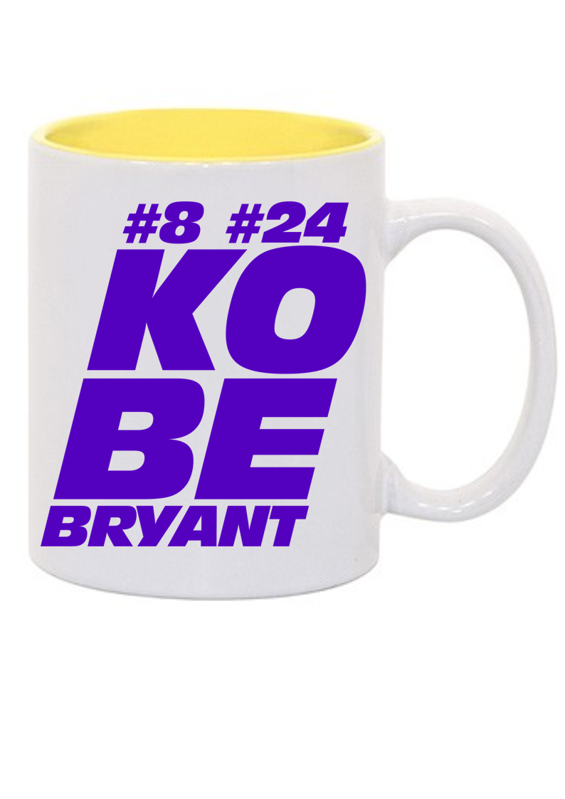 Kobe Bryant Two Tone Mug Memory #24 #8 - Sport-label.com